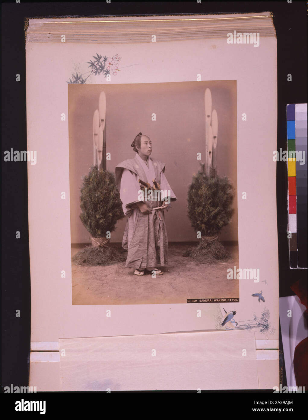 Samurai waking style Stock Photo - Alamy