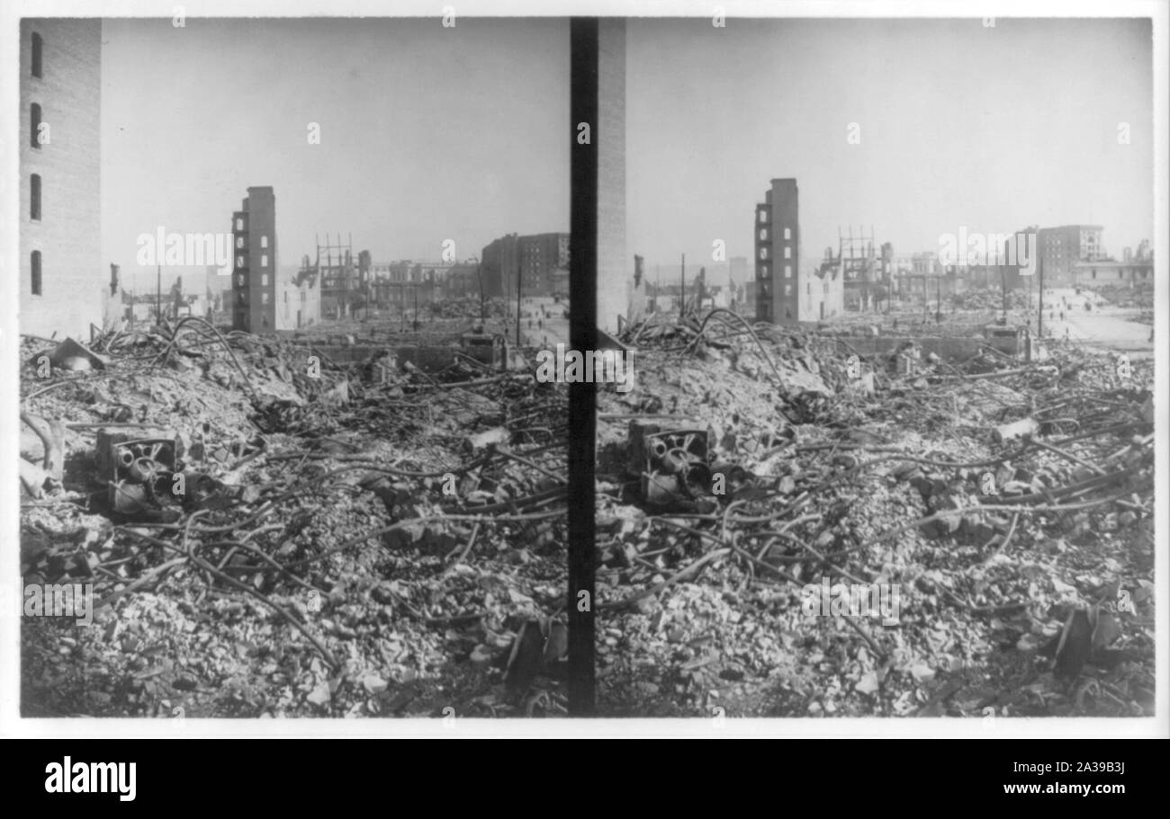 San Francisco earthquake: Ruins Stock Photo - Alamy