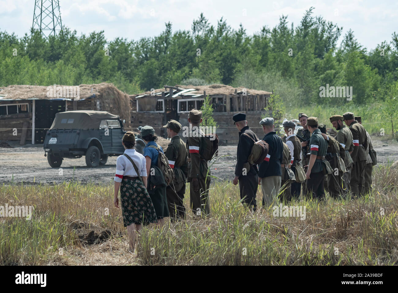 during Military Vehicles Rally "Operation Tempest" in Trzebinia, Poland ...