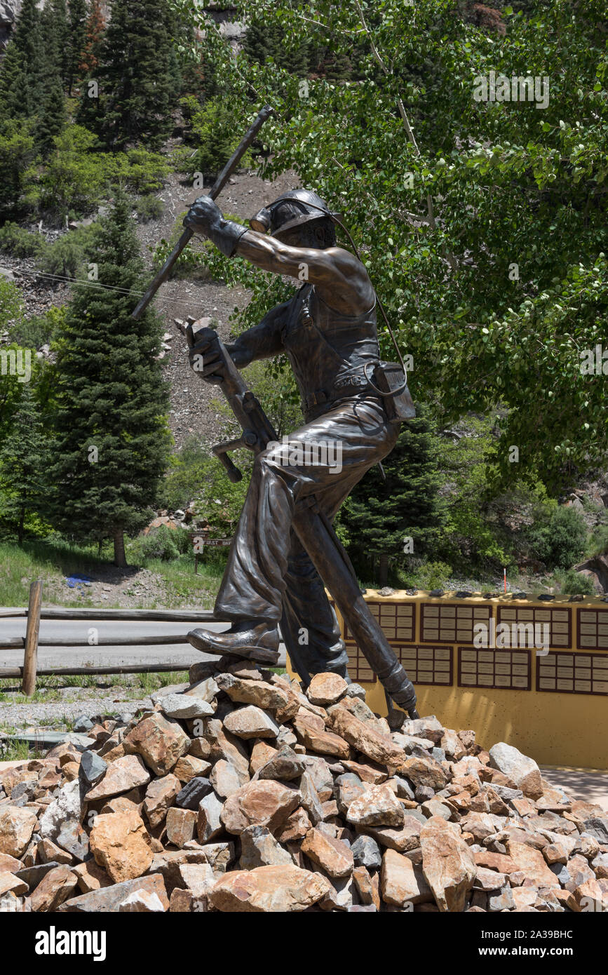 San Juan Miners' Memorial, Ouray, Colorado Stock Photo - Alamy