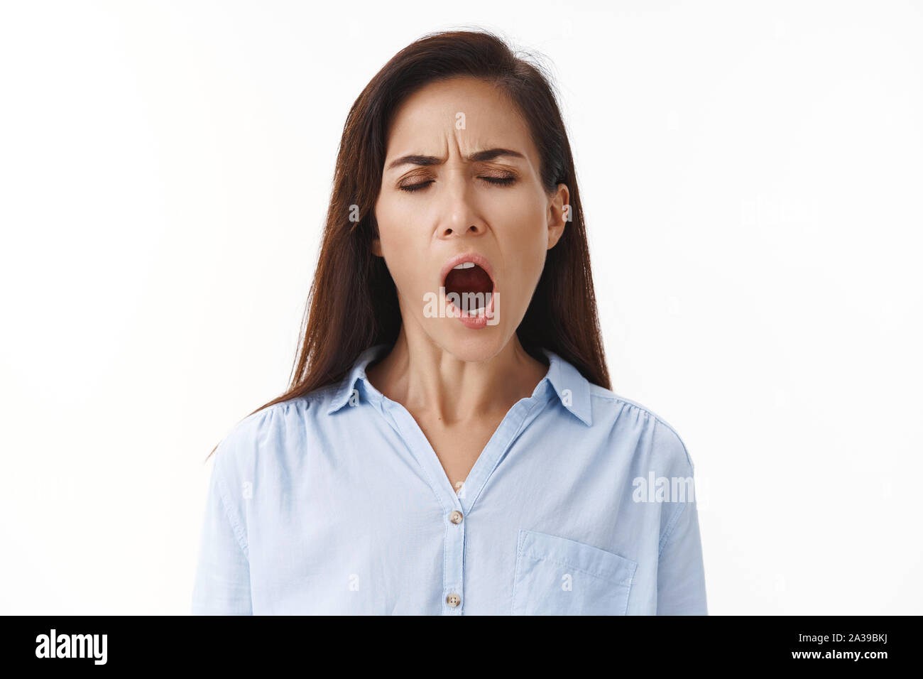 Eyes wide open close up adult hi-res stock photography and images - Alamy
