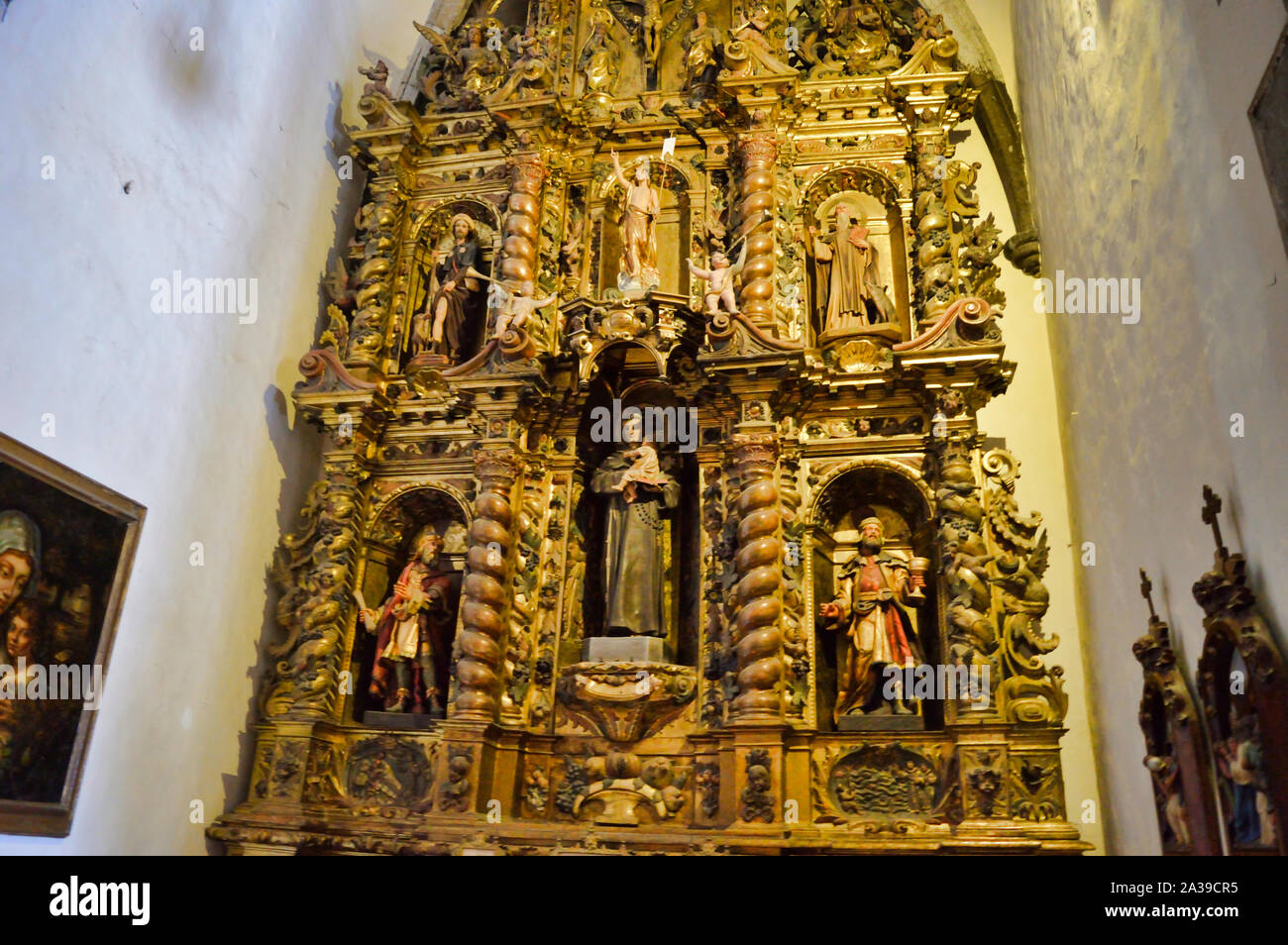 Santa Maria Church, Cadaques, interior view Stock Photo - Alamy