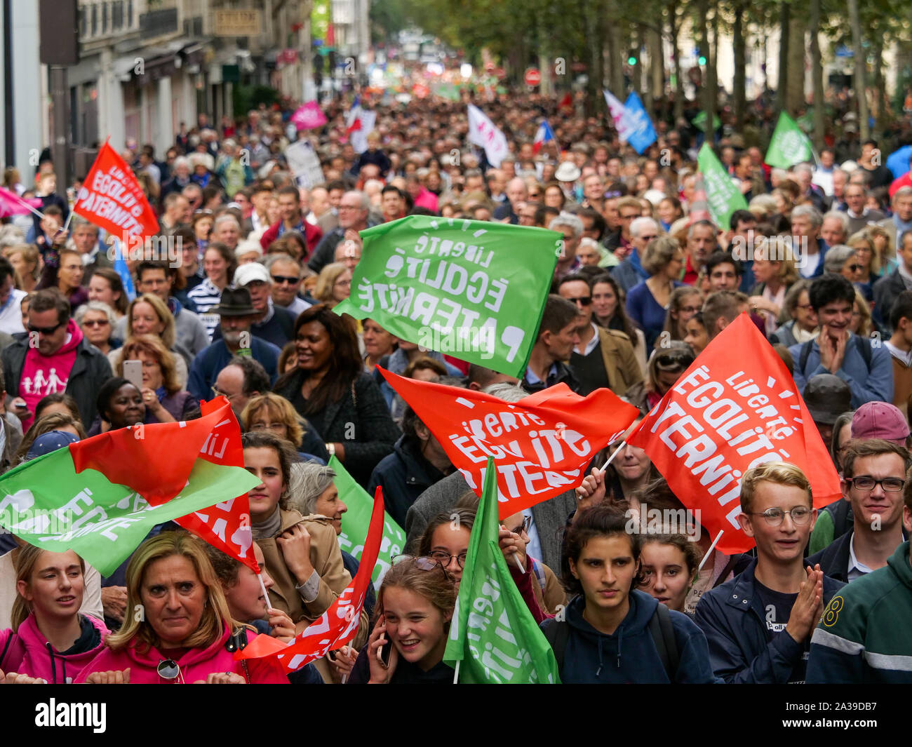 Anti-Medically Assisted Procreation (PMA) demonstrators take the street ...