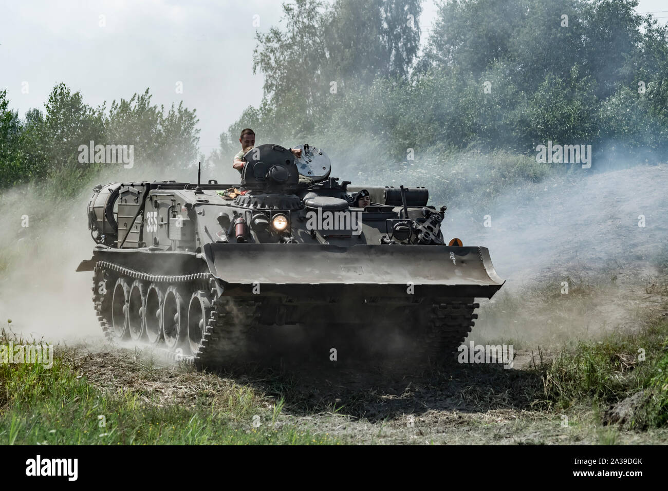 during Military Vehicle Rally "Operation Tempest" in Trzebinia, Poland ...