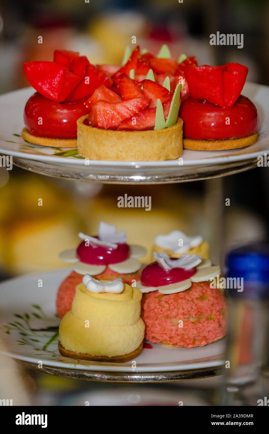 Afternoon tea cake stand hi-res stock photography and images - Alamy