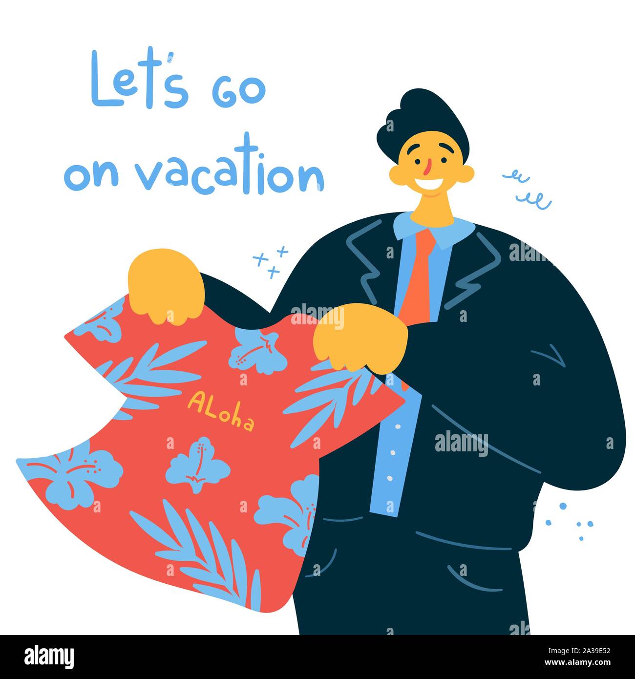 Man holding a flower Stock Vector Images - Alamy