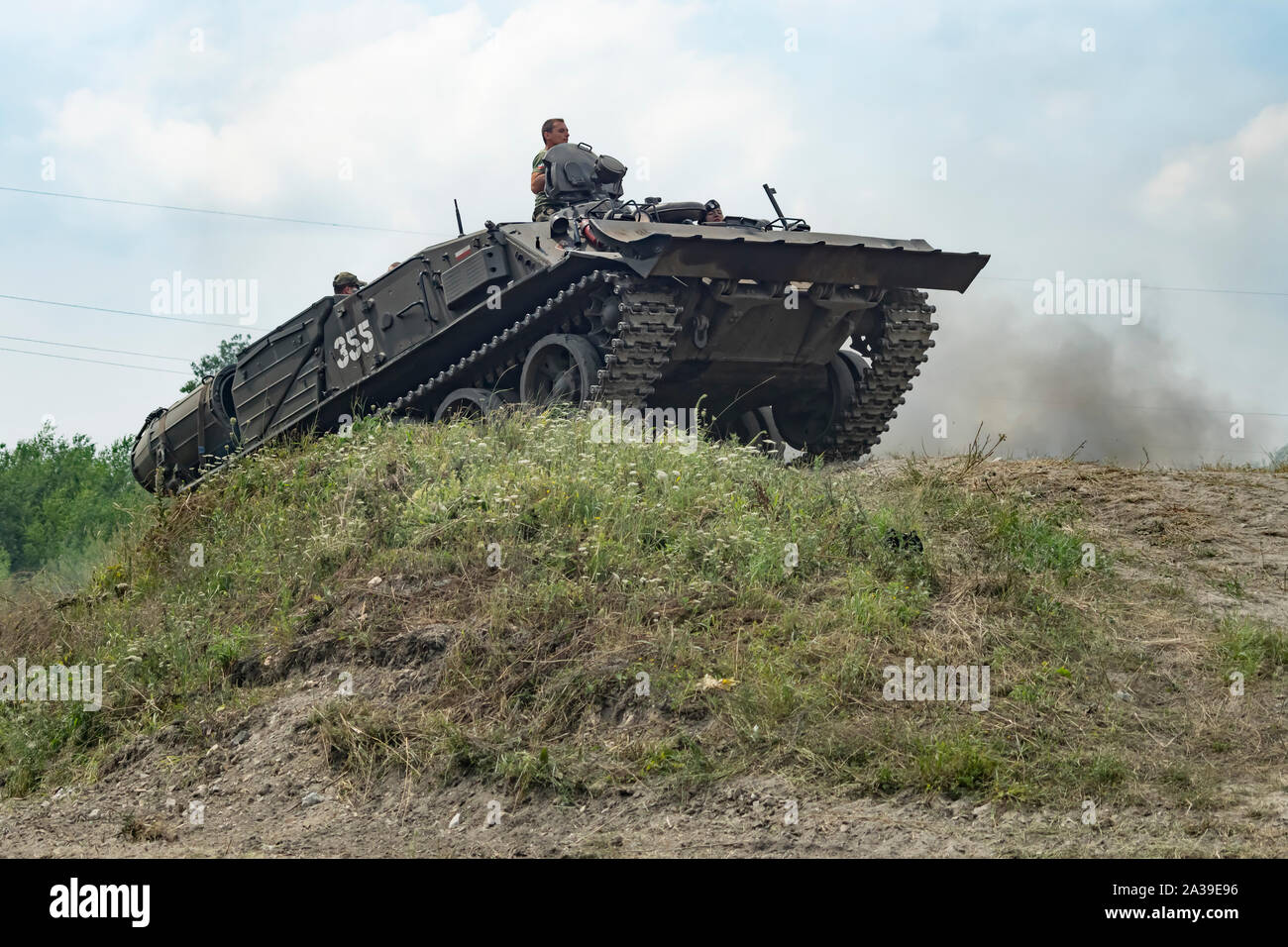 Ride of the Polish amoured recovery vehicle (WZT-2) during Military ...