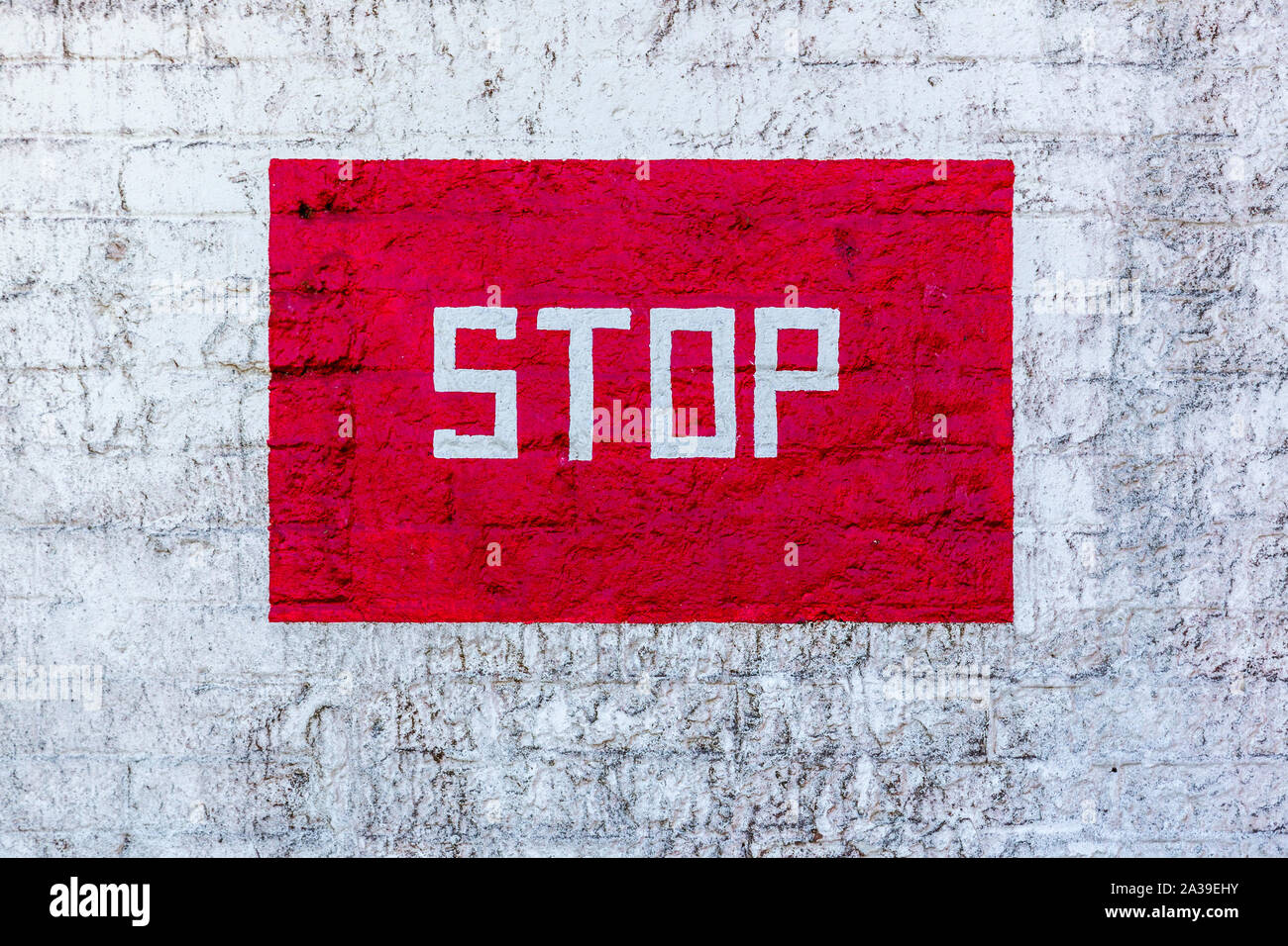 Stop sign from Alcatraz Stock Photo - Alamy