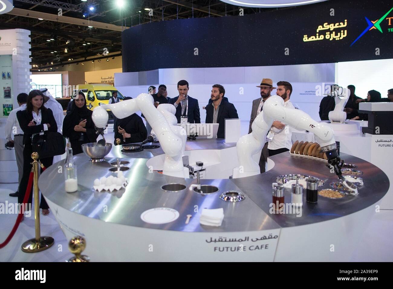 Dubai, United Arab Emirates. 6th Oct, 2019. People visit the Gulf ...