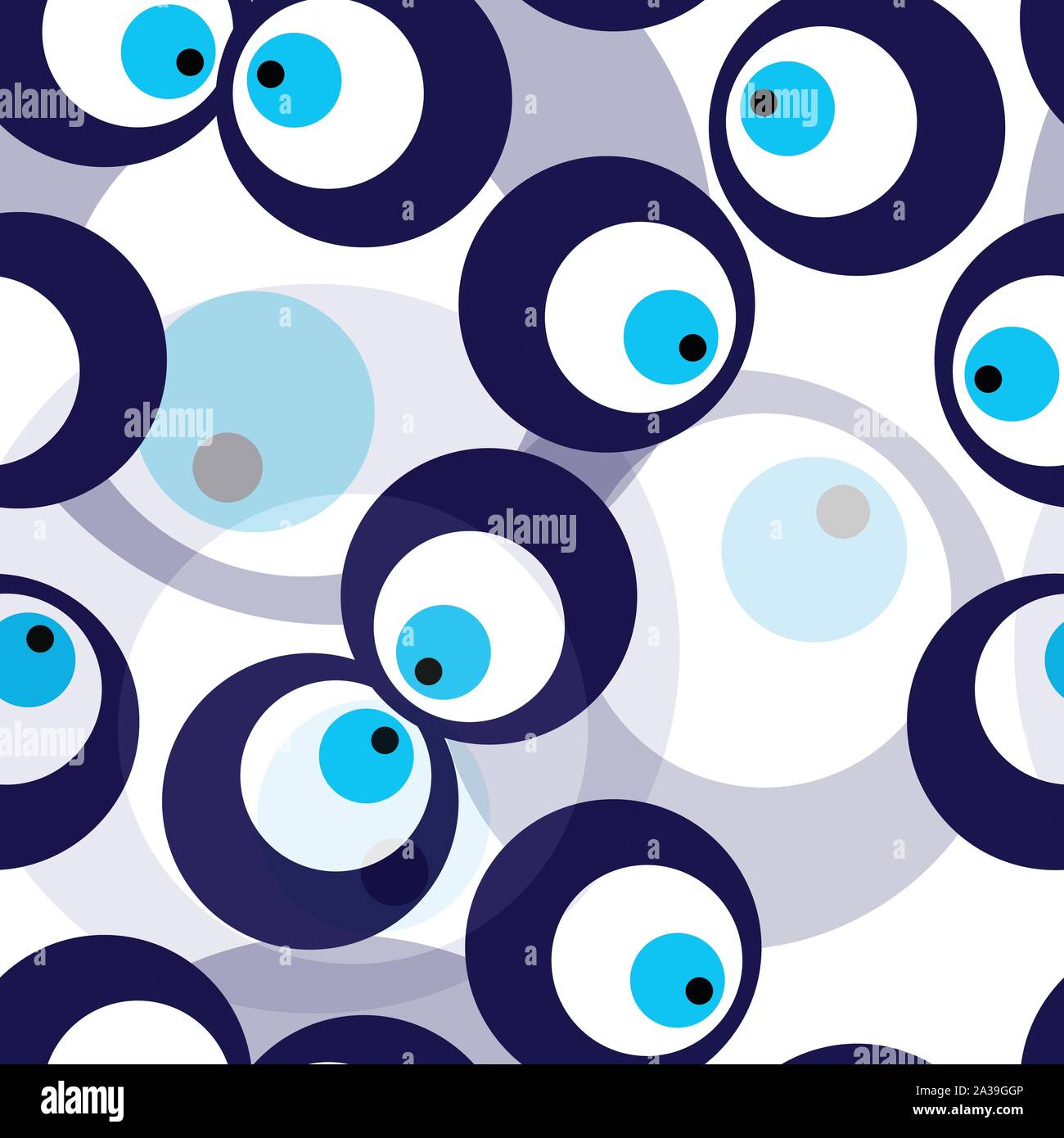 seamless pattern with blue evil eye vector Stock Vector Image & Art - Alamy
