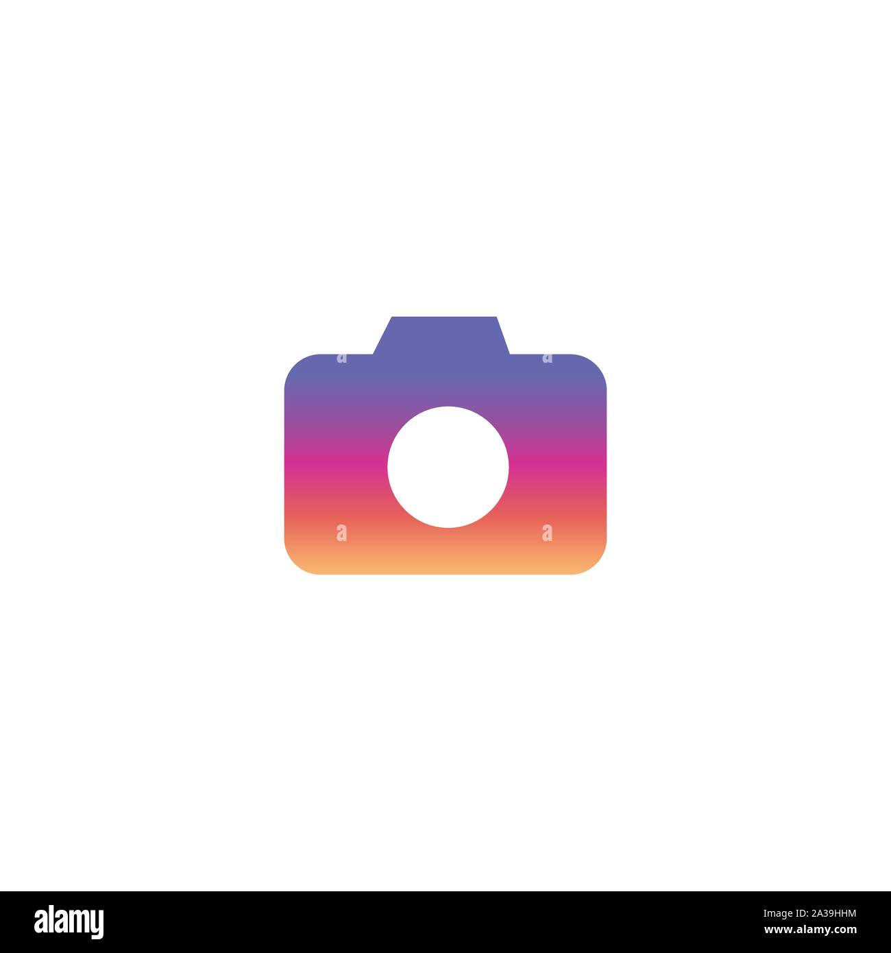 Photo Camera Icon in gradient. Stock vector illustration isolated on ...