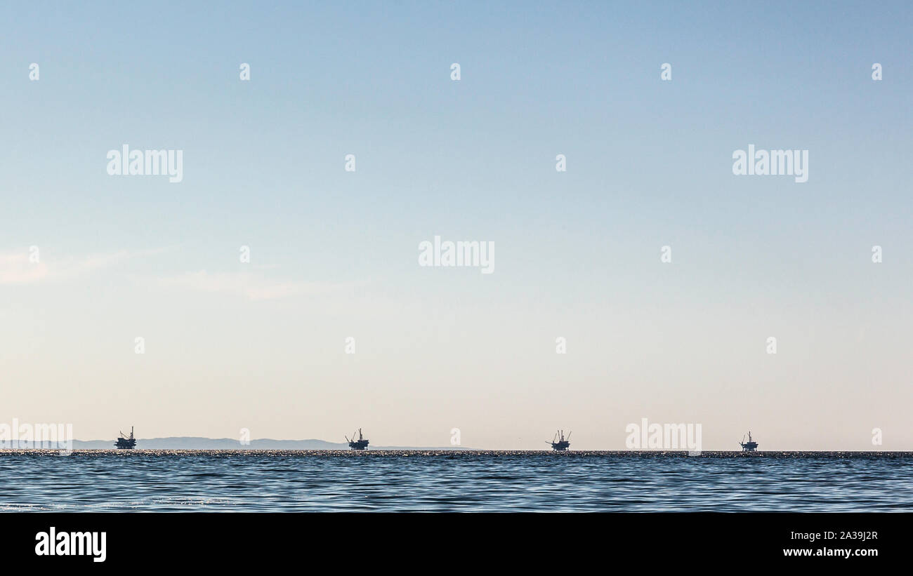 Santa barbara oil rig hi-res stock photography and images - Alamy