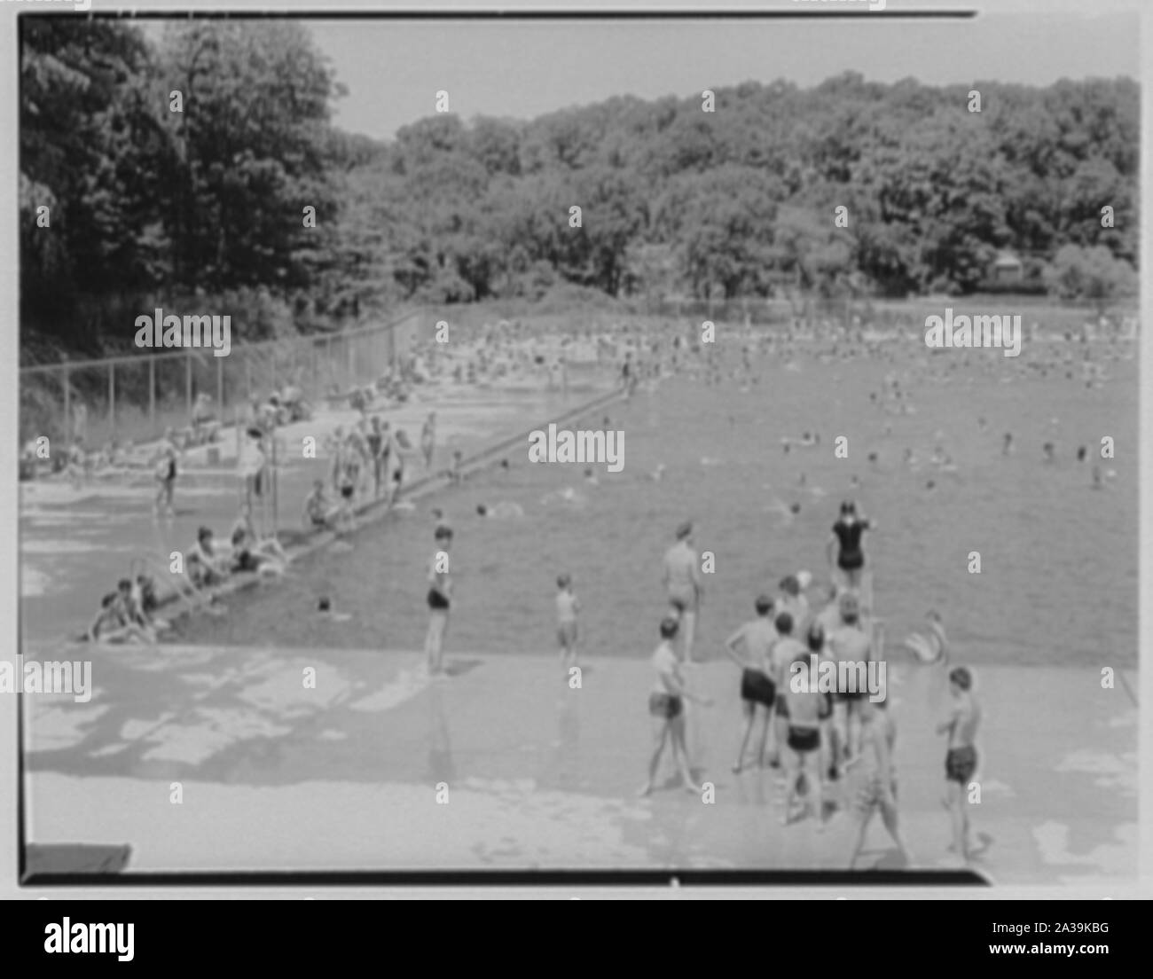 Saxon Woods Bathing Pool, White Plains, New York Stock Photo - Alamy