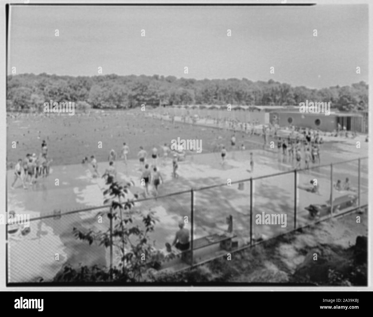 Saxon Woods Bathing Pool, White Plains, New York Stock Photo - Alamy