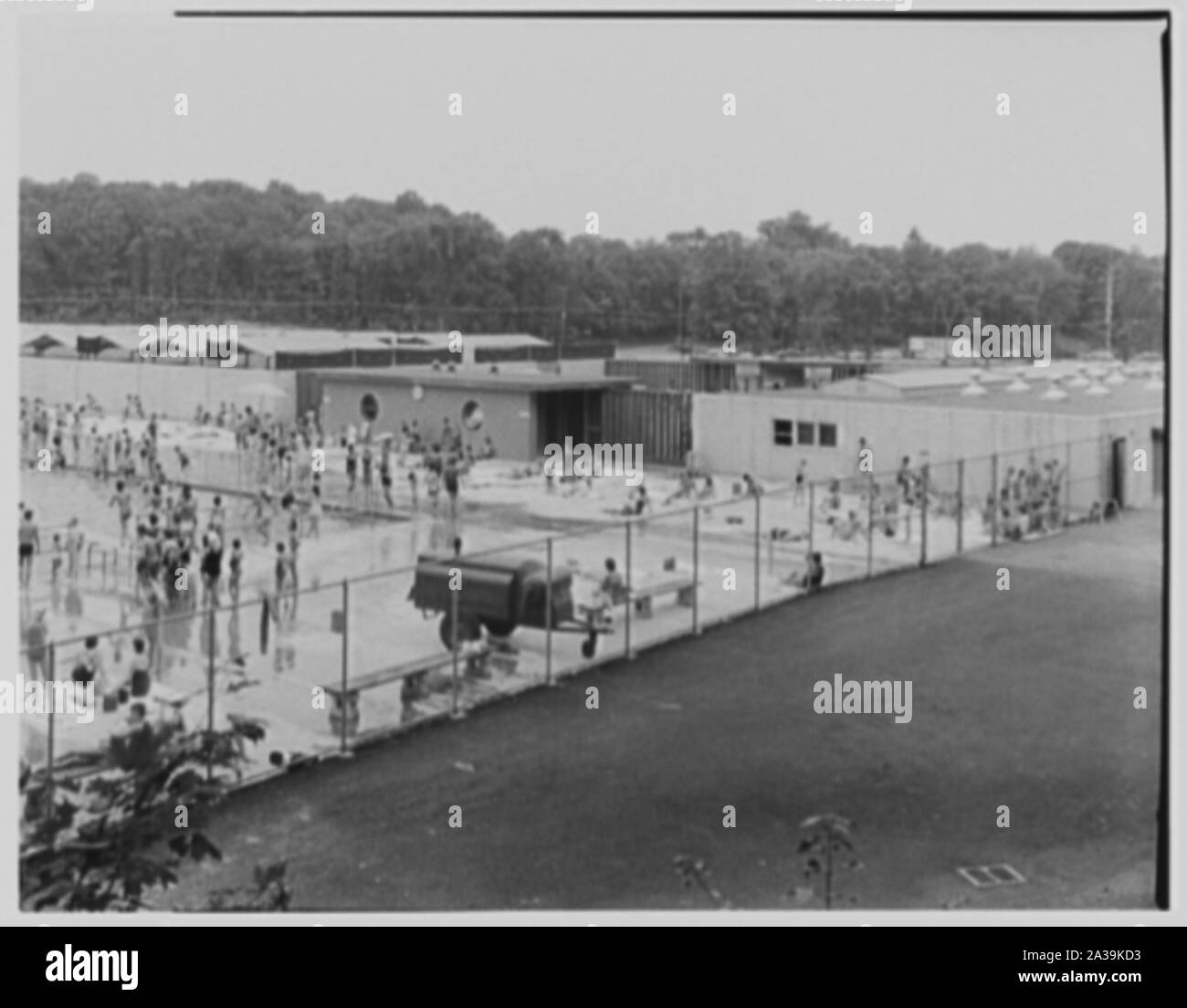 Open swimming pool Black and White Stock Photos & Images - Alamy