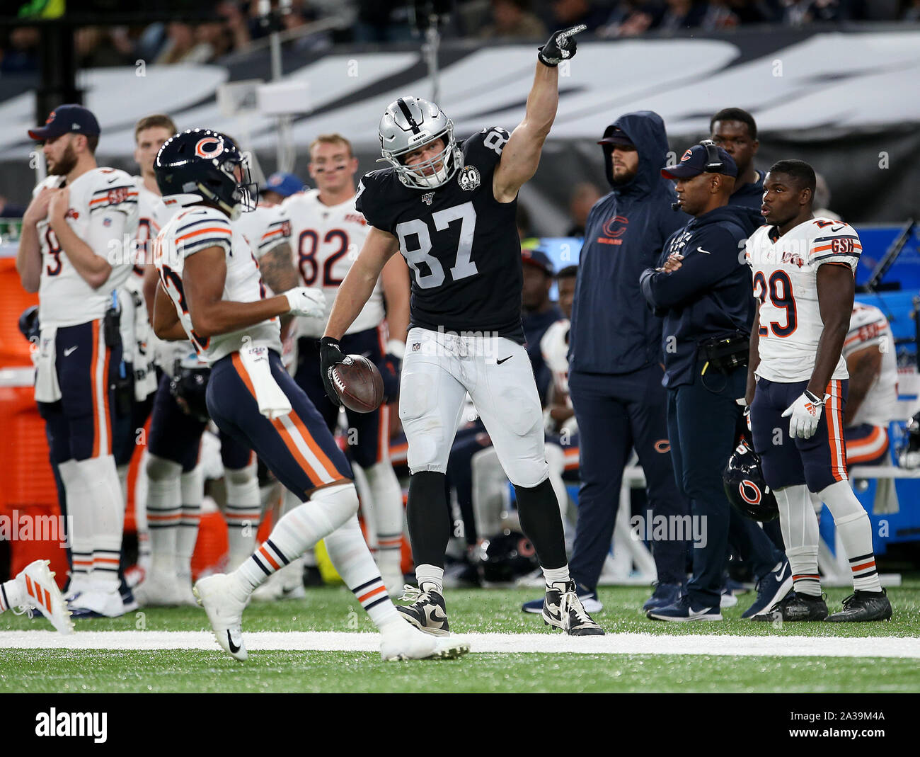 Oakland Raiders Forster Moreau during the NFL International Series ...