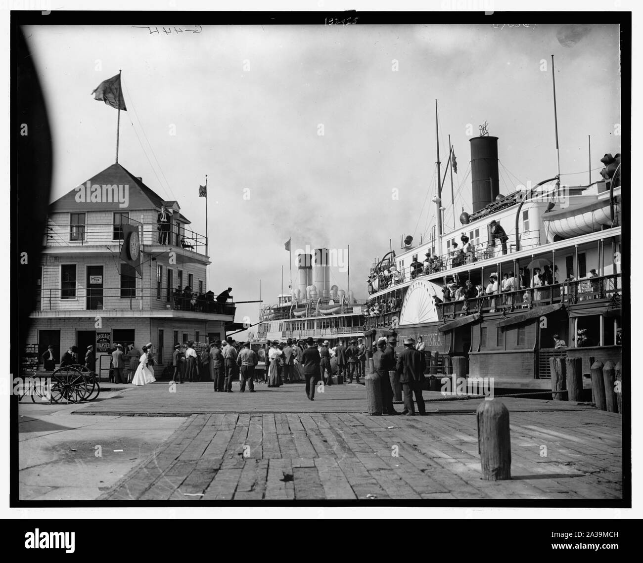 Dock on waterway Cut Out Stock Images & Pictures - Alamy