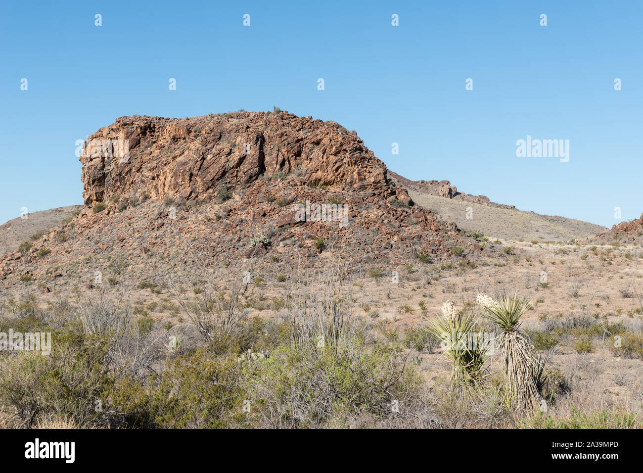 Scene from Big Bend National Park in Brewster County, Texas Stock Photo ...