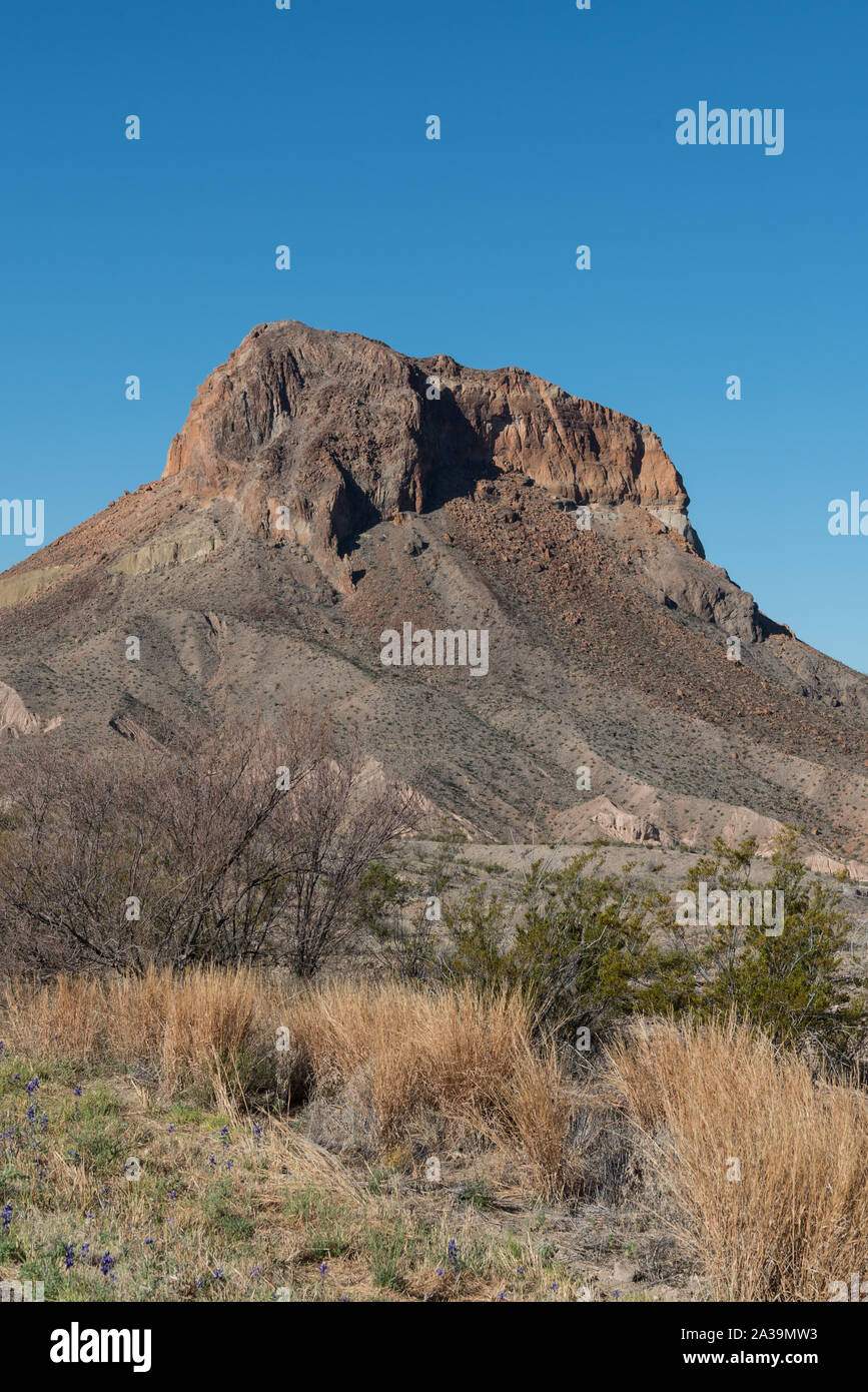 Scene from Big Bend National Park in Brewster County, Texas Stock Photo ...
