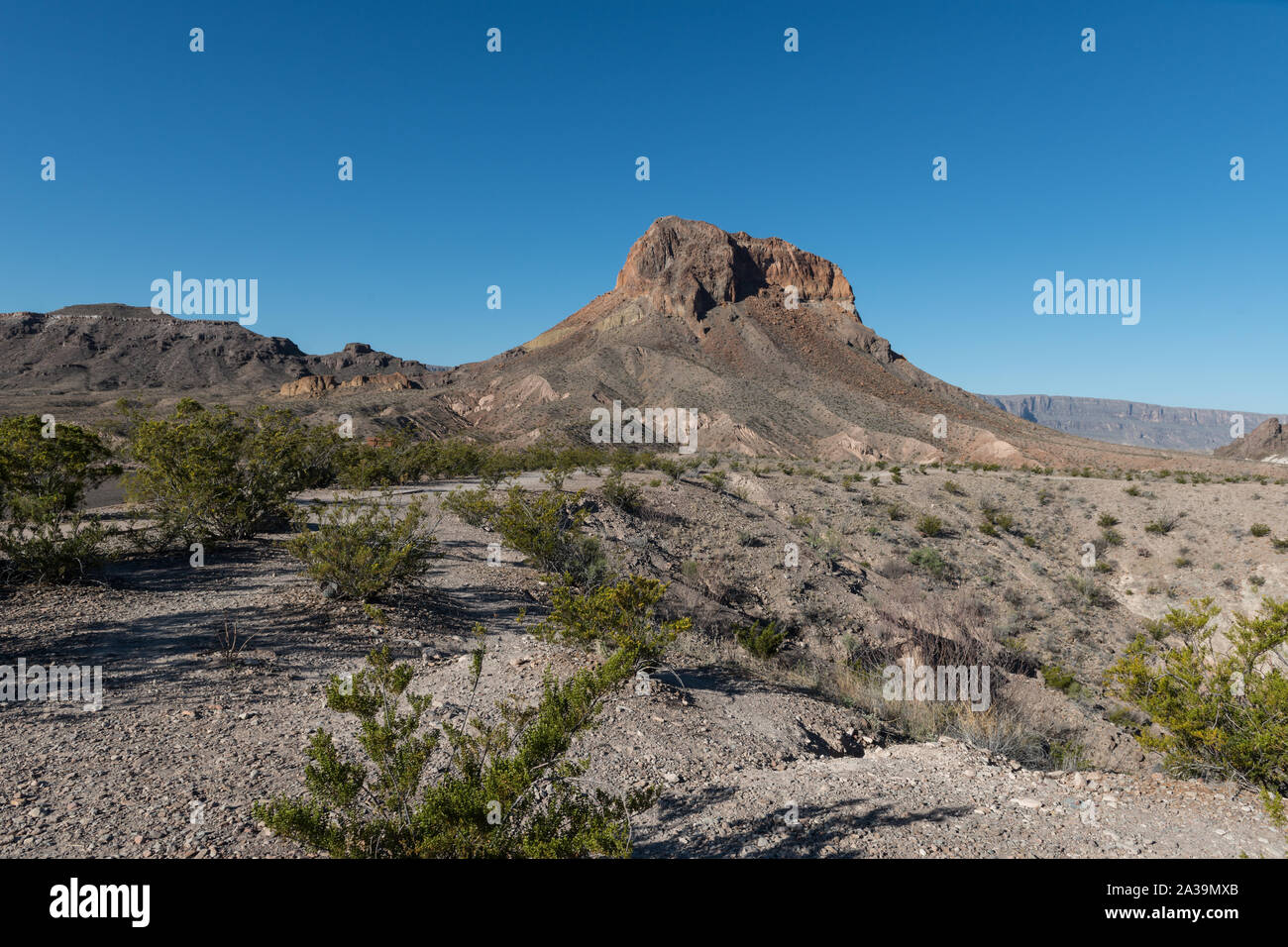 Scene from Big Bend National Park in Brewster County, Texas Stock Photo ...