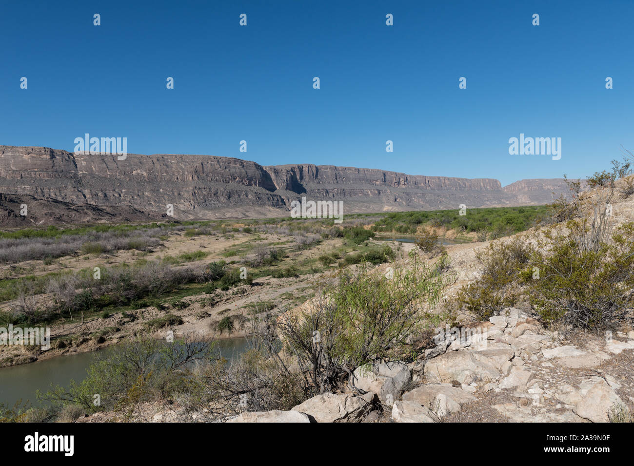 Scene from Big Bend National Park in Brewster County, Texas Stock Photo ...