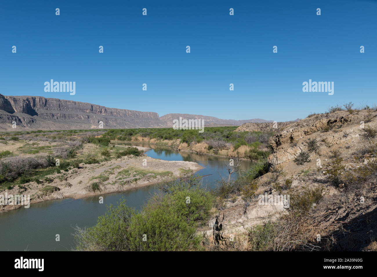 Scene from Big Bend National Park in Brewster County, Texas Stock Photo ...