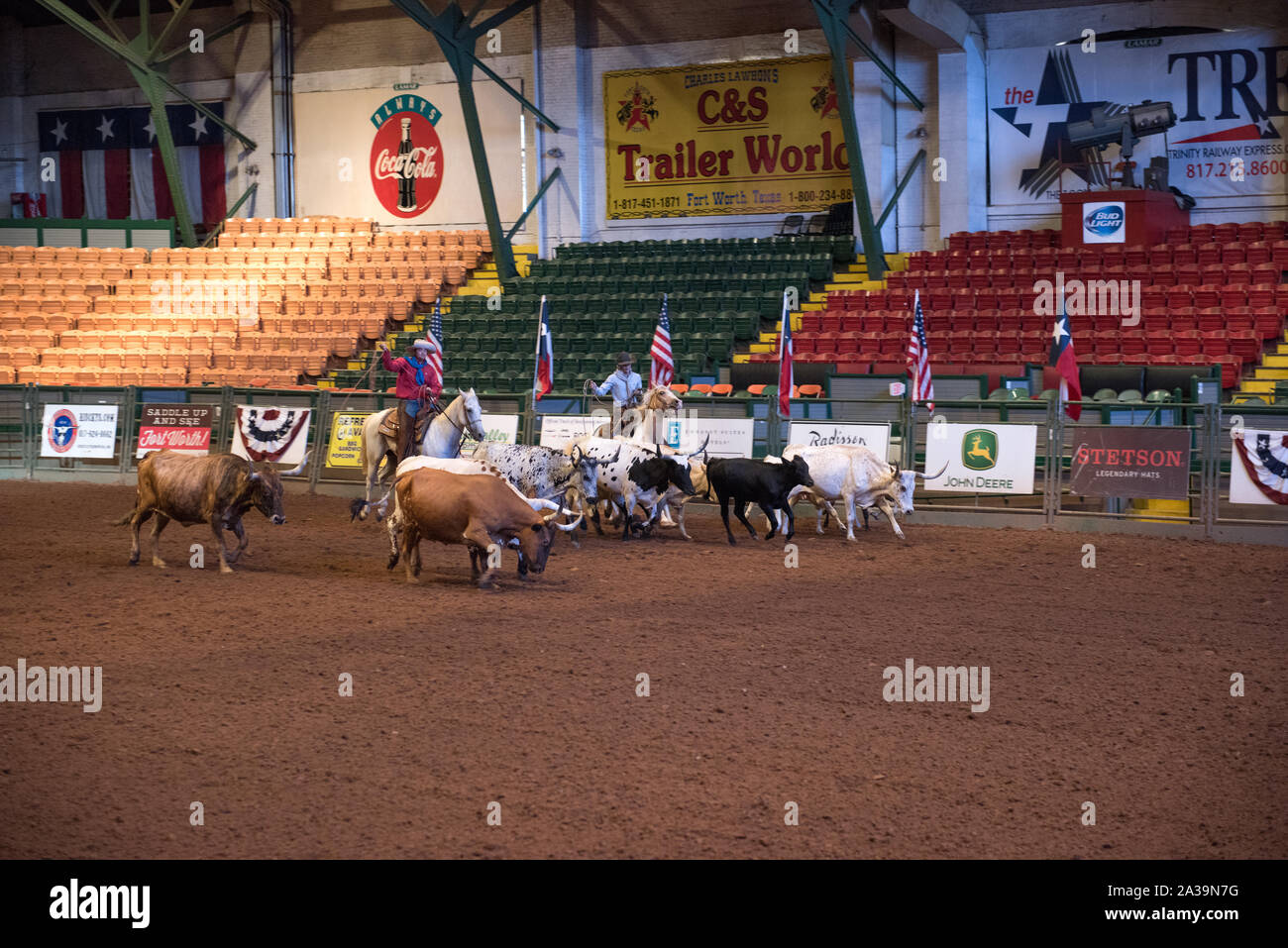 Scene from Pawnee Bill's Wild West Show at the Cowtown Coliseum in the ...