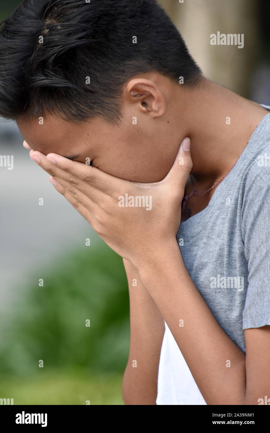 An A Failed Teenager Boy Stock Photo - Alamy