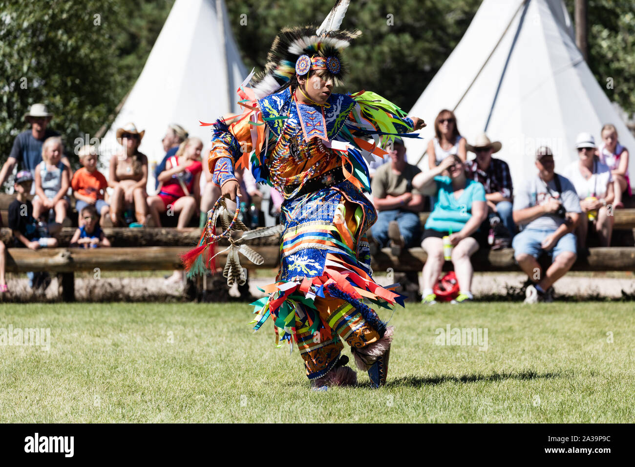 Scene from authentic Native American dances at the Indian Village on ...