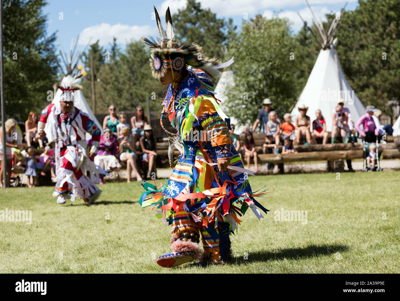 Scene from authentic Native American dances at the Indian Village on ...