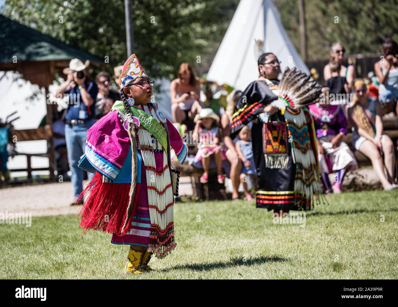 Scene from authentic Native American dances at the Indian Village on ...