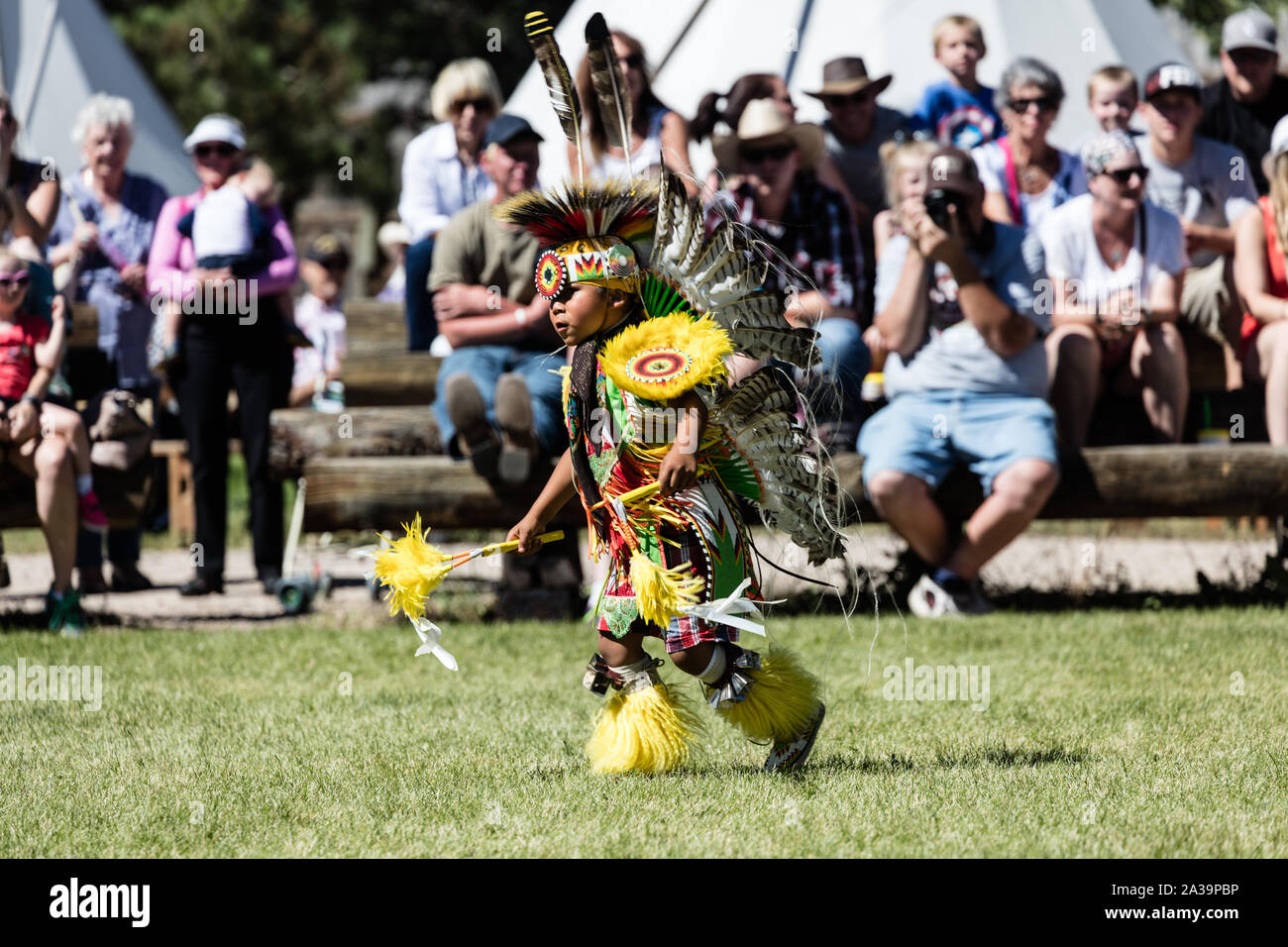 Scene from authentic Native American dances at the Indian Village on ...