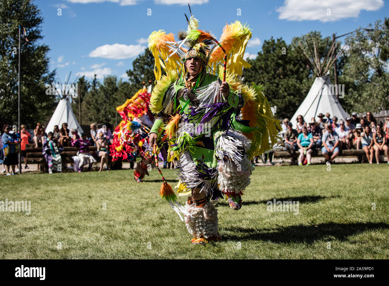 Scene from authentic Native American dances at the Indian Village on ...