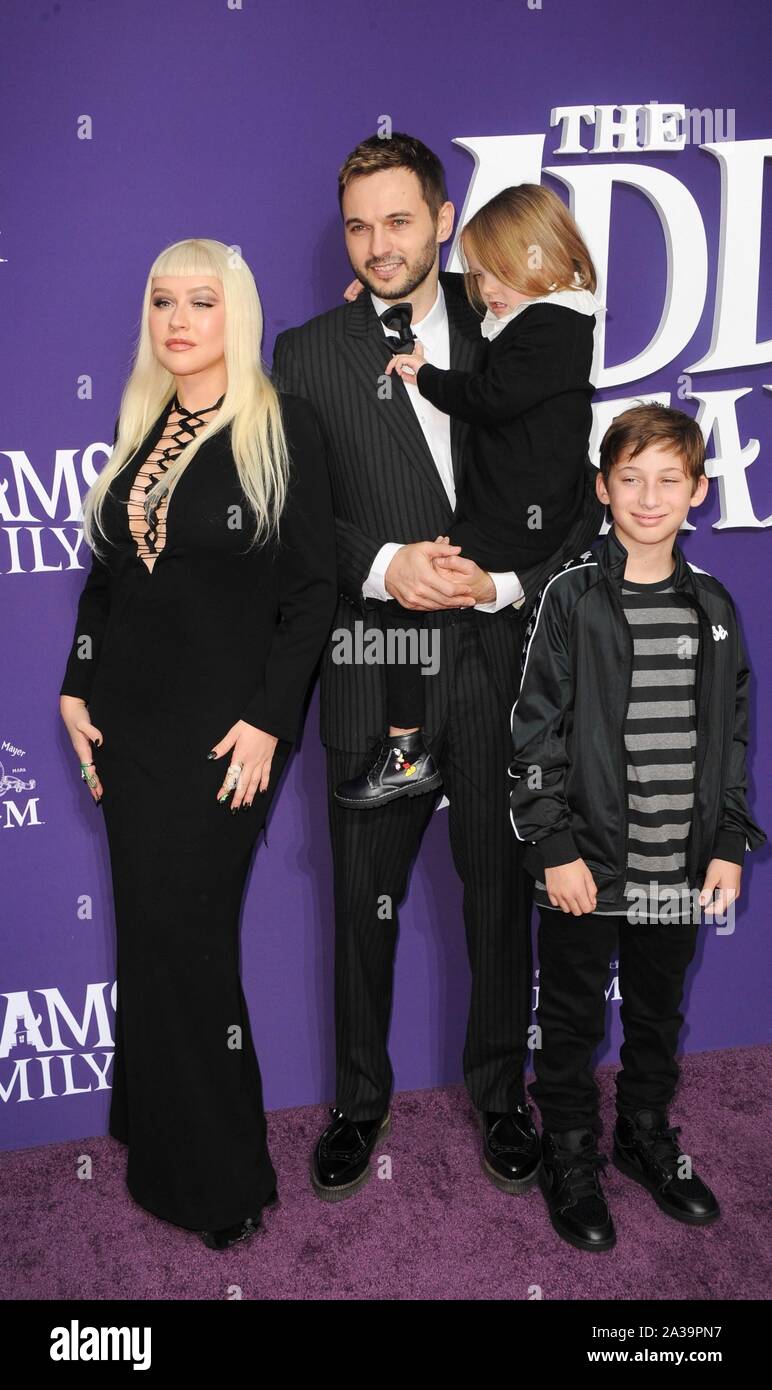 Los Angeles, CA. 6th Oct, 2019. Christina Aguilera, Matthew Rutler ...