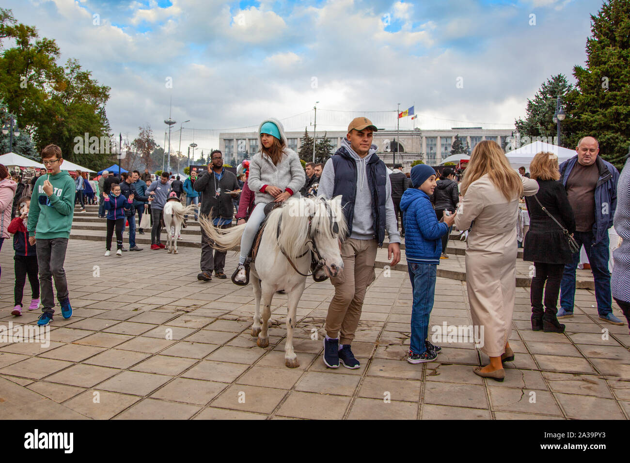 Happy boy riding pony horse hi-res stock photography and images - Alamy