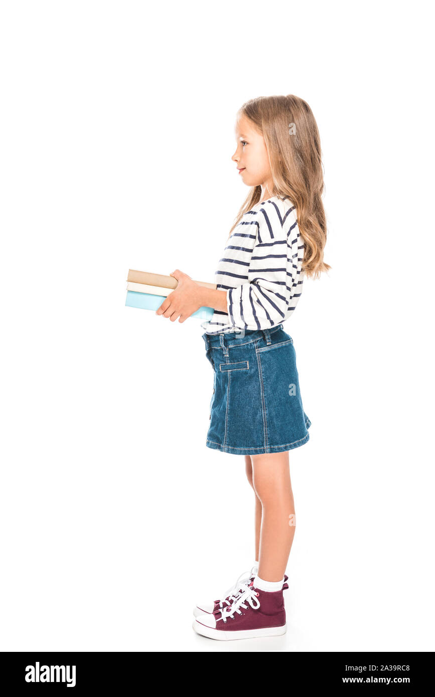 Side view adorable smiling Cut Out Stock Images & Pictures - Alamy