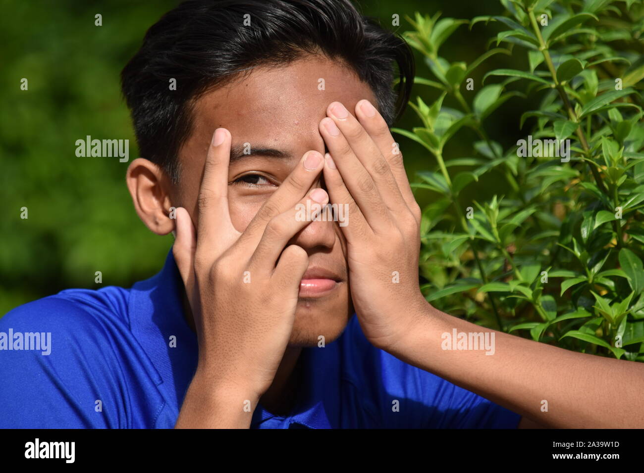 A Diverse Boy And Fear Stock Photo - Alamy