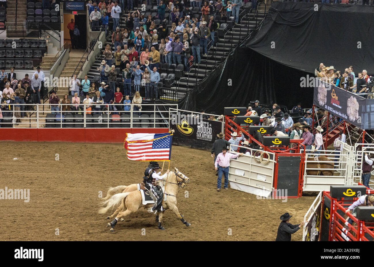 Scene from the opening grand parade at the San Antonio Stock Show and ...