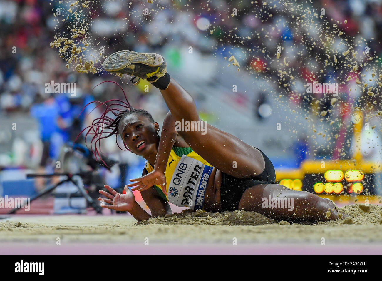 DOHA, QATAR. 06th Oct, 2019. Chanice Porter of Jamaica competes in ...