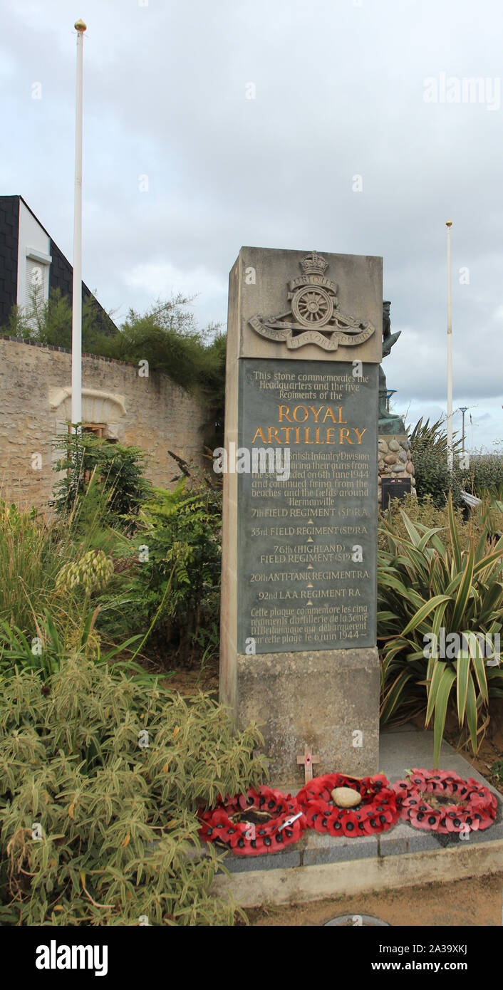 Sword Beach, Normandy 09/10/2017. D-Day, Memorial to the liberators and ...