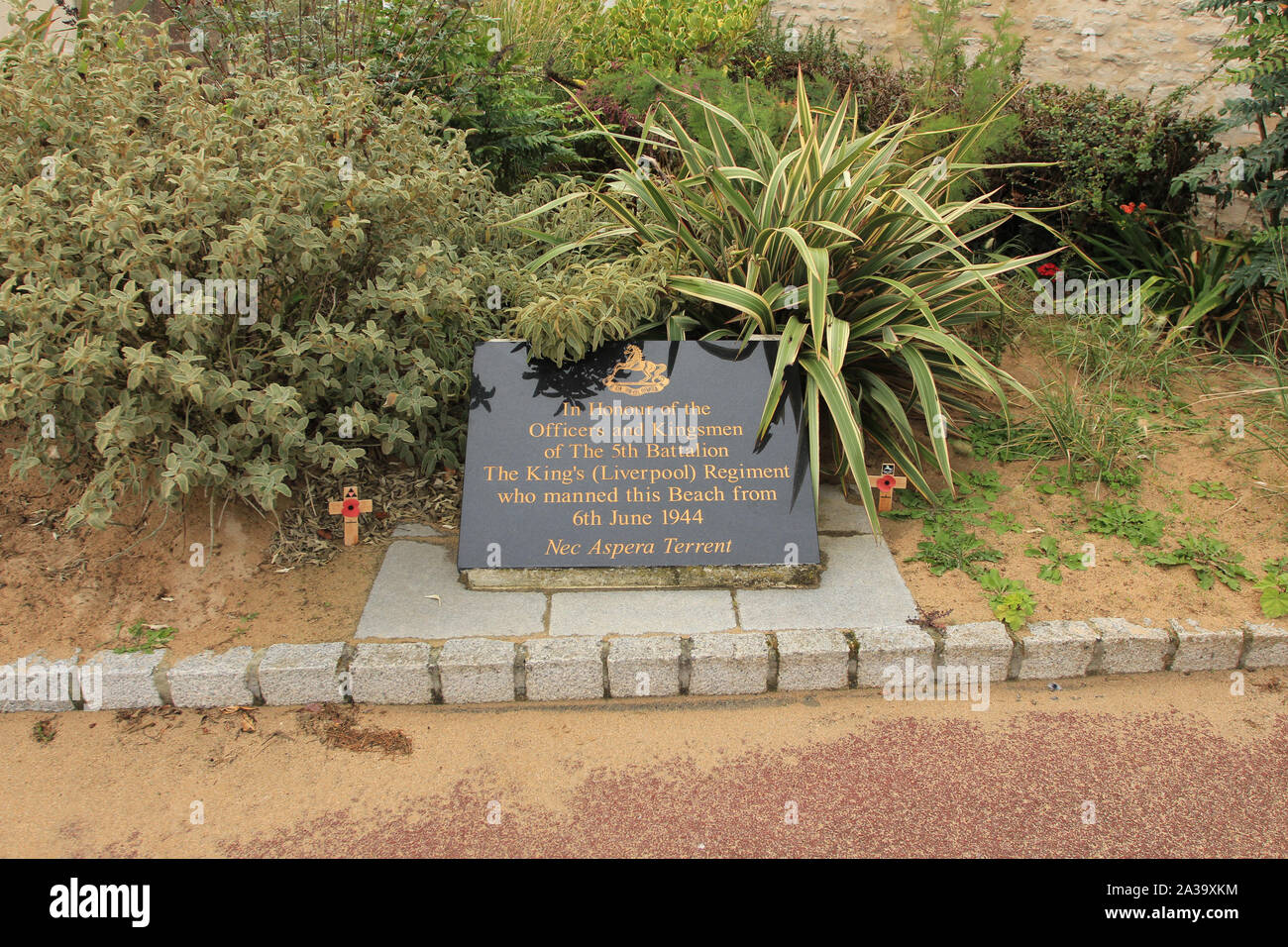 Sword Beach, Normandy 09/10/2017. D-Day, Memorial to the liberators and ...