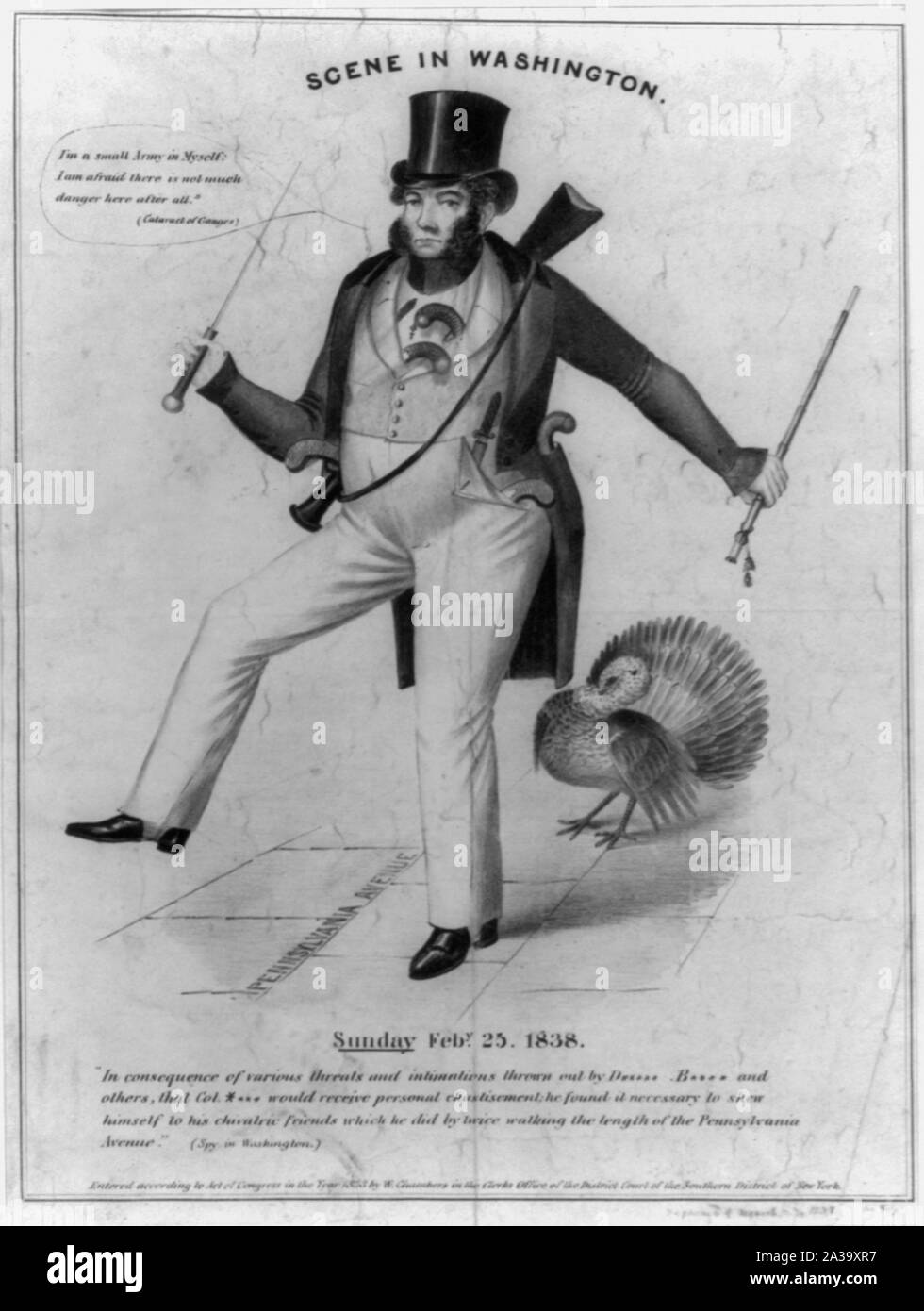 Scene in Washington. Sunday Feby. 25. 1838 Stock Photo - Alamy