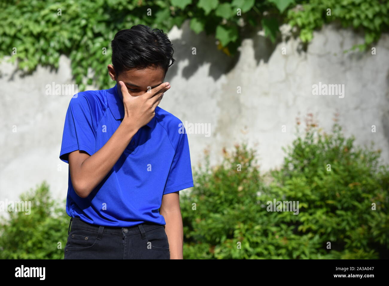 A Failed Good Looking Teen Boy Stock Photo - Alamy