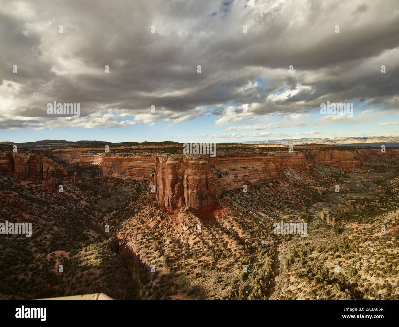 Scenery at Colorado National Monument, a preserve of vast plateaus ...