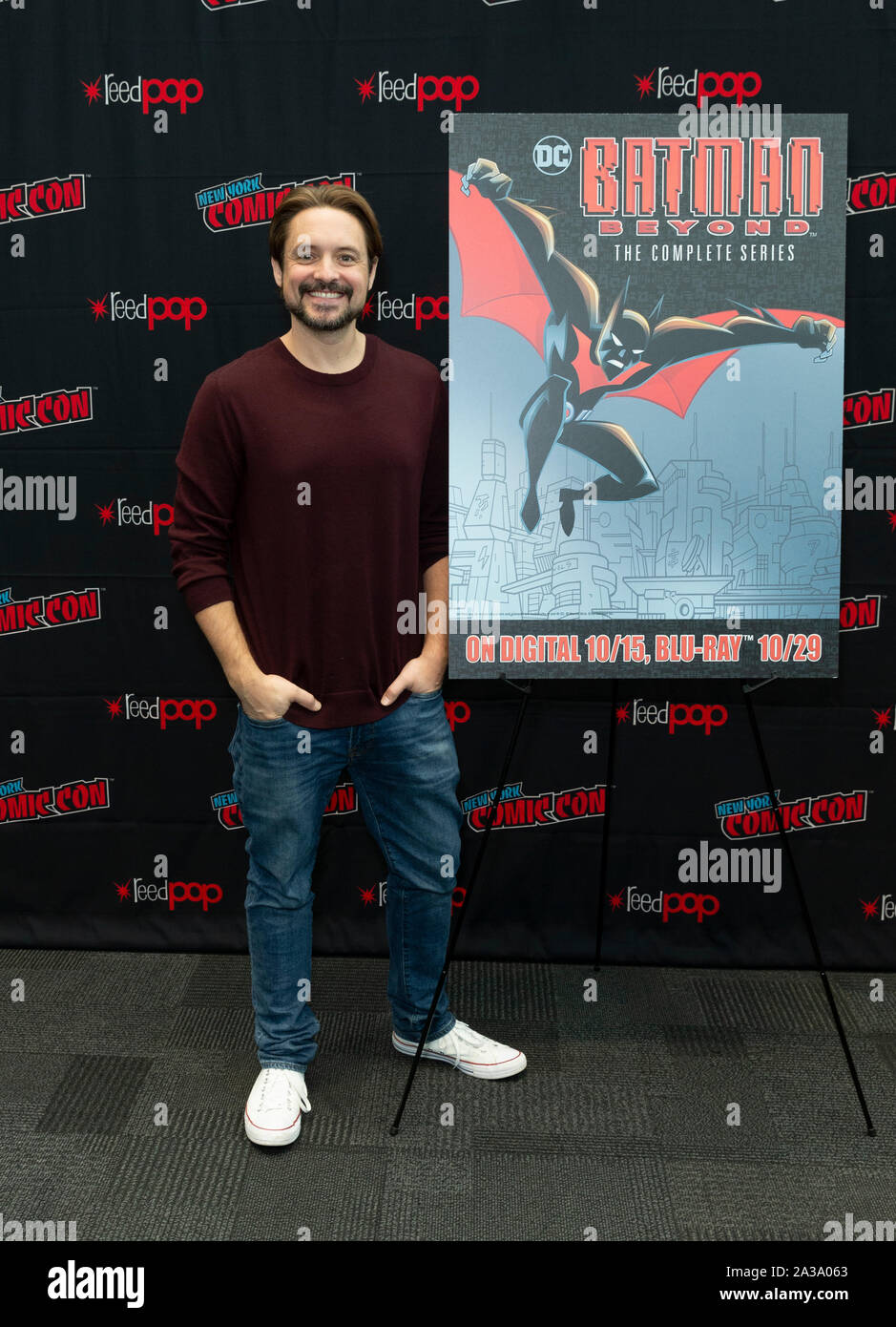 New York, NY - October 6, 2019: Will Friedle attends presser for Batman ...