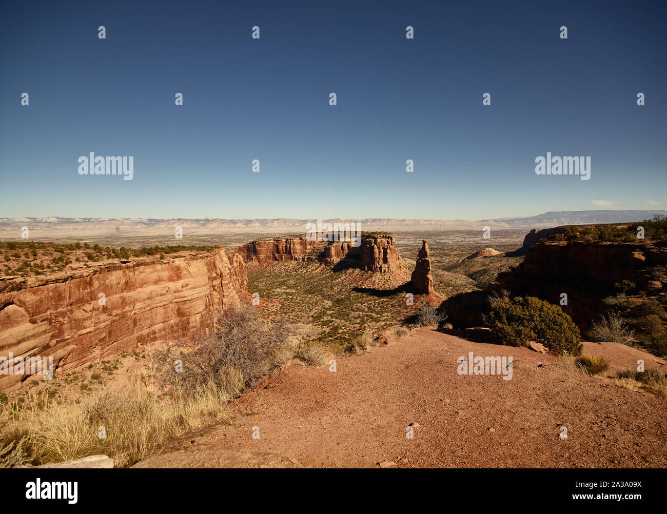 Scenery at Colorado National Monument, a preserve of vast plateaus ...