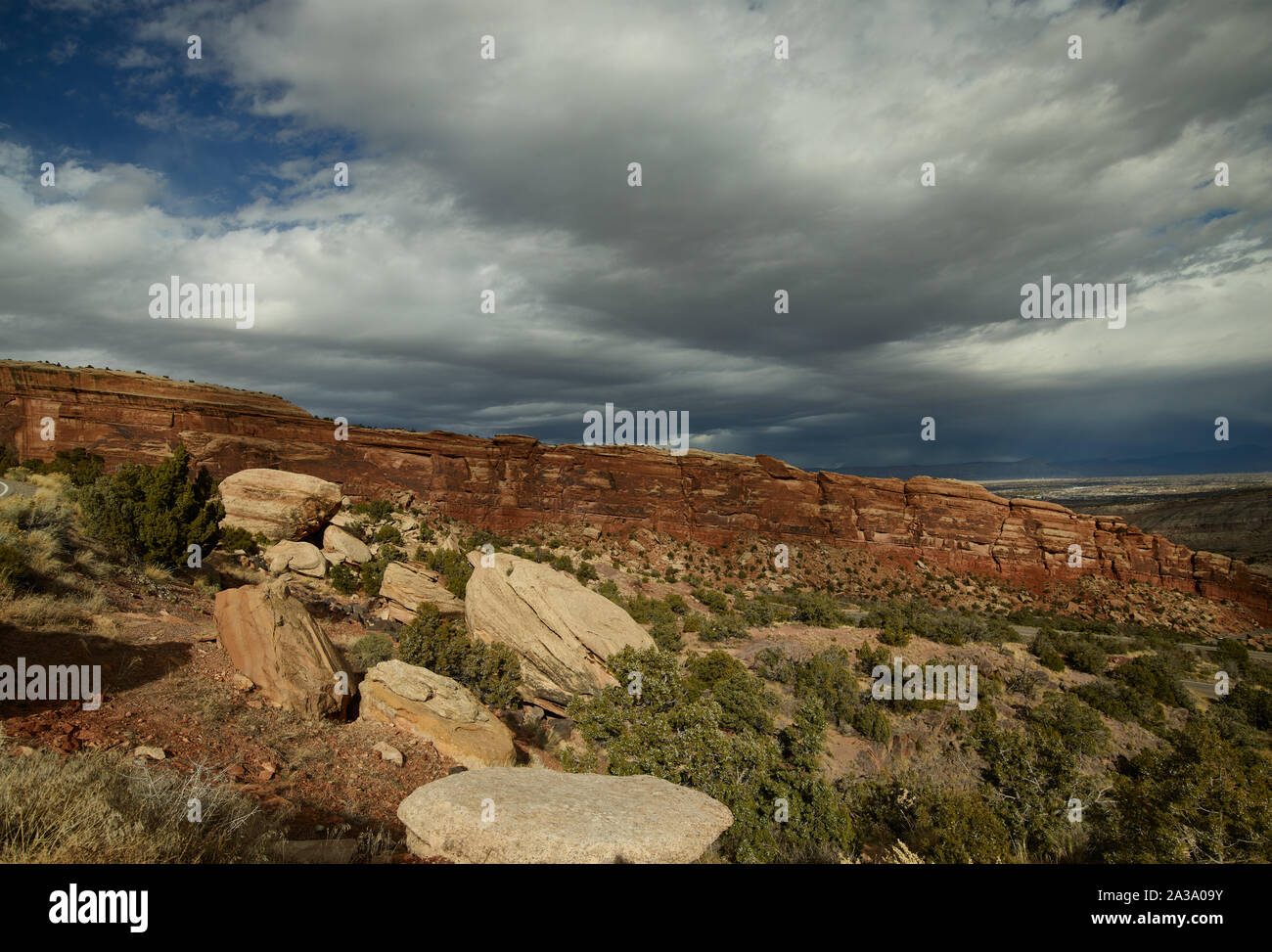 Scenery at Colorado National Monument, a preserve of vast plateaus ...