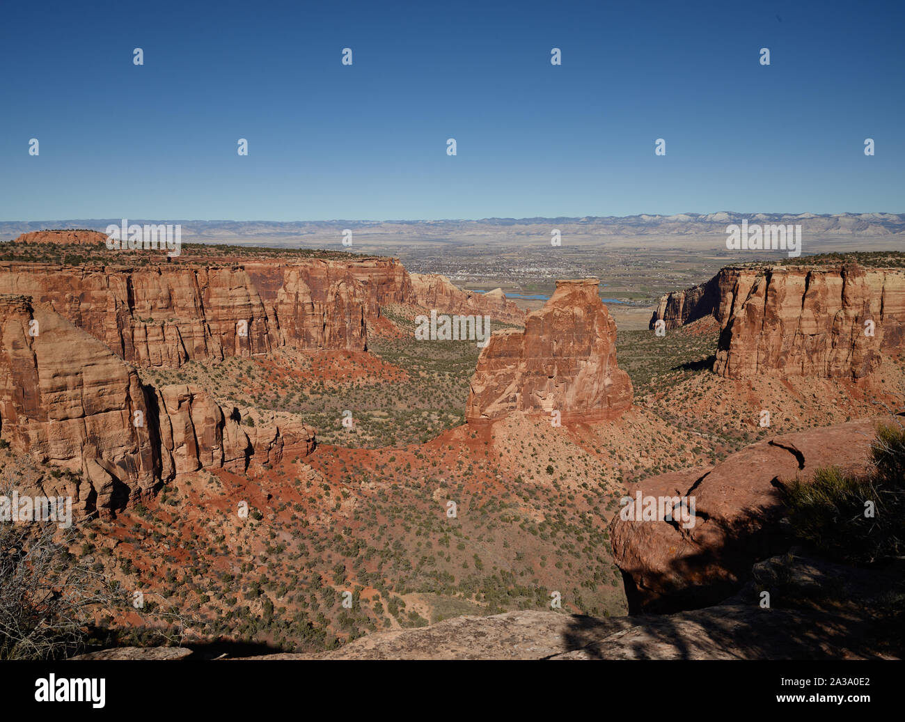 Scenery at Colorado National Monument, a preserve of vast plateaus ...