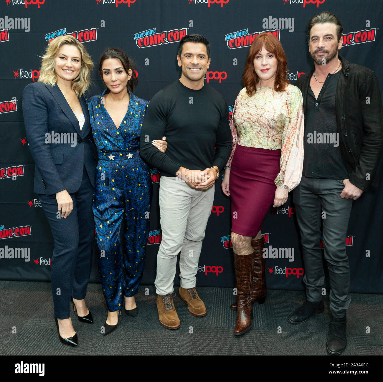 New York, NY - October 6, 2019: Cast attends presser for Riverdale ...
