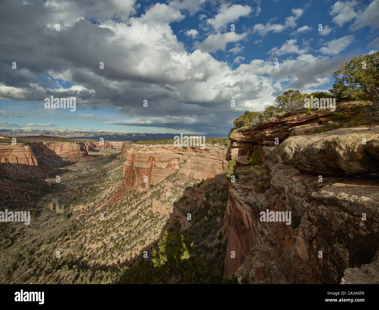 Scenery at Colorado National Monument, a preserve of vast plateaus ...